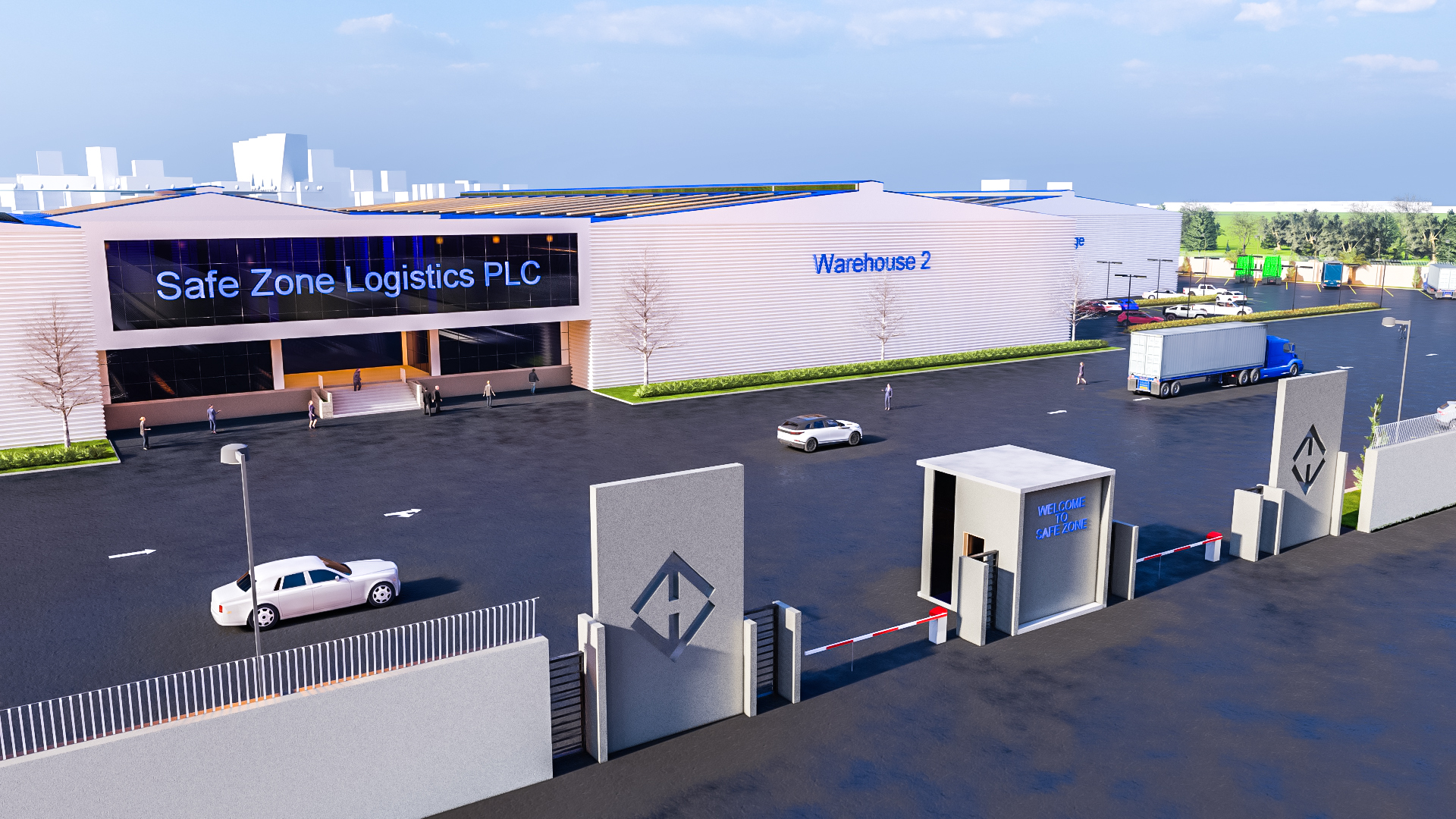 Safe Zone Logistics PLC Warehouse | 3D ArchViz